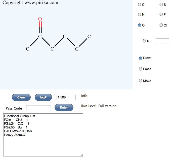 logkow, logPの推算 – http://www.pirika.com/wp/